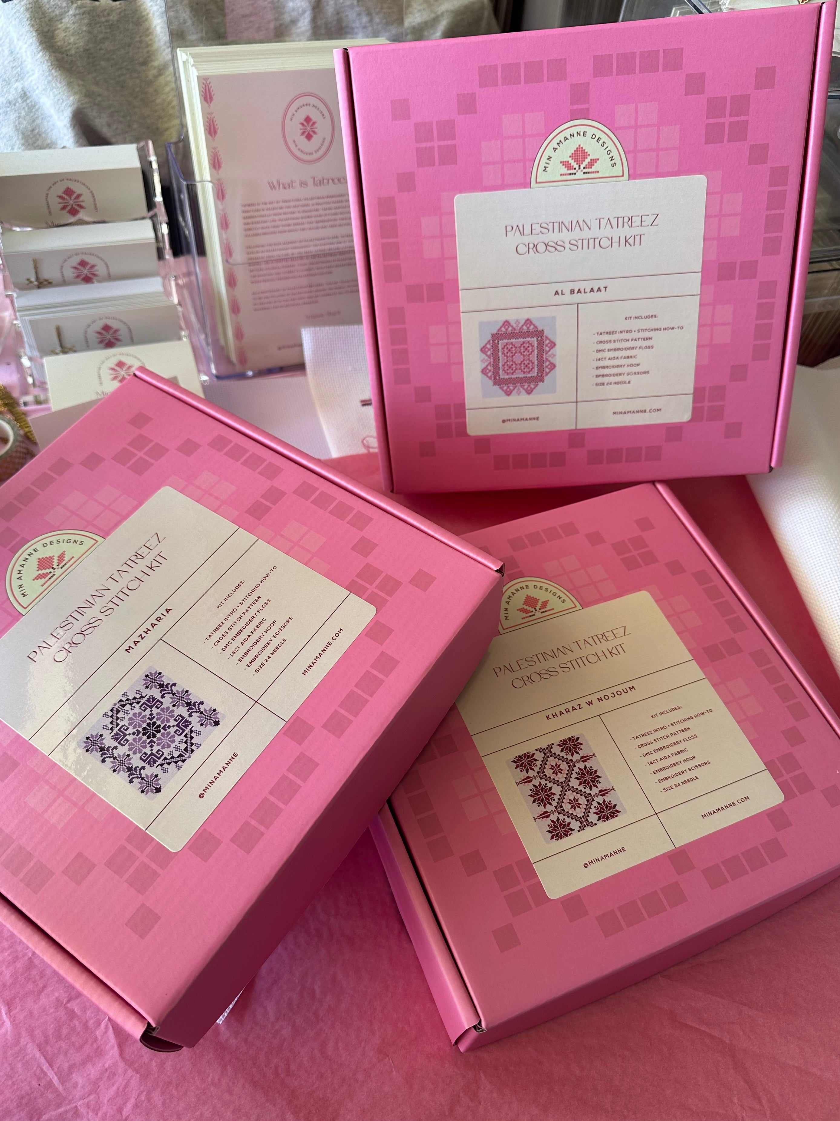 Tatreez Cross Stitch Patterns and Kits – Min Amanne Designs